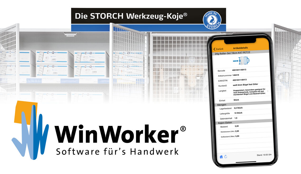 Die STORCH Werkzeug-Koje: ab sofort auch verwaltbar mit der WinWorker App - Storch-Ciret-Group